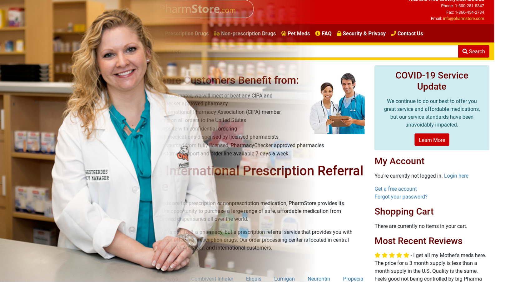 Reliable Overseas Pharmacy Reviews - Online Pharmacy With Weak ...
